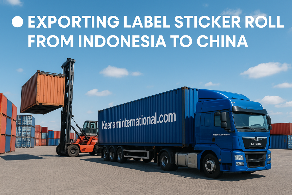 Export Label Sticker Roll from Indonesia to China