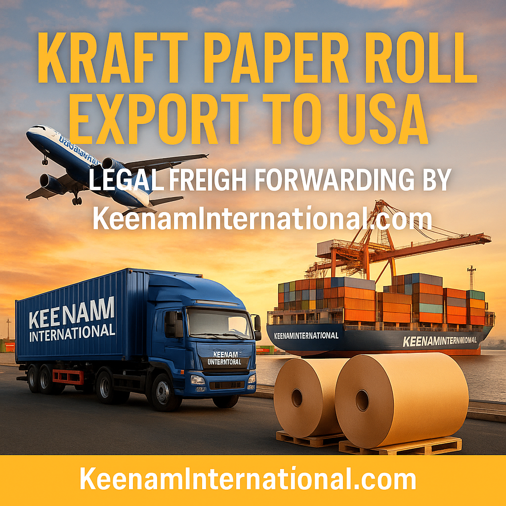 Kraft Paper Roll Export to USA